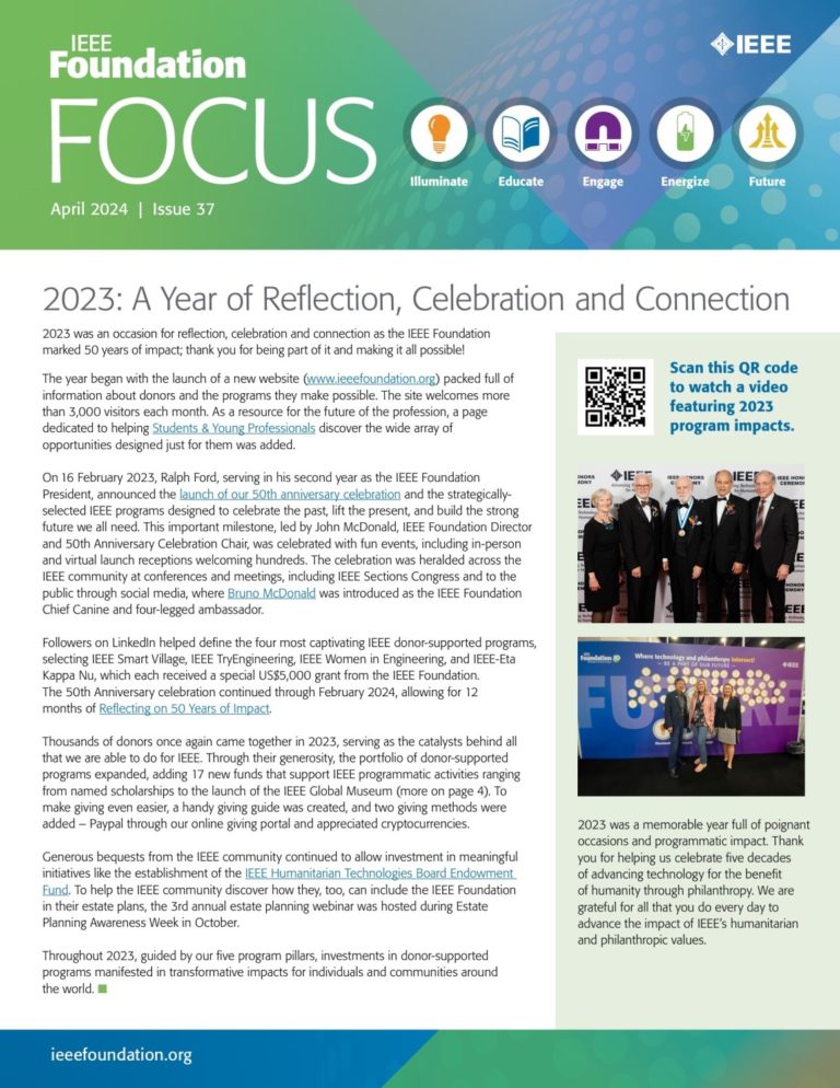 IEEE Foundation Focus Newsletter | IEEE Foundation, Inc.